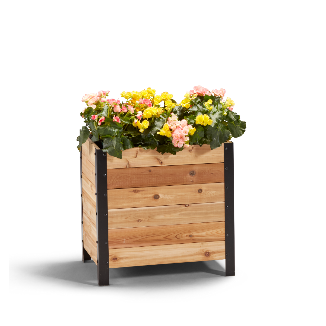8 X 24 Wood Planter Box 18" X 60" Planter Box 24" TALL – Pepper